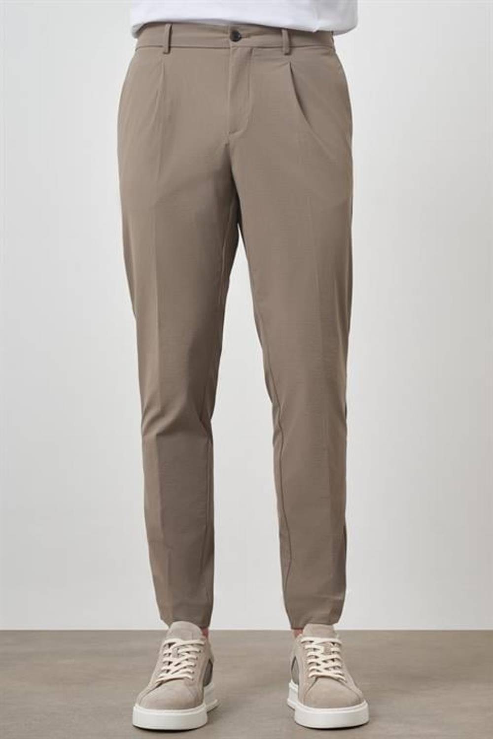 Buy Morven Erkek Vizon Trend Slim Fit Tam Lastik Pantolon | online ...
